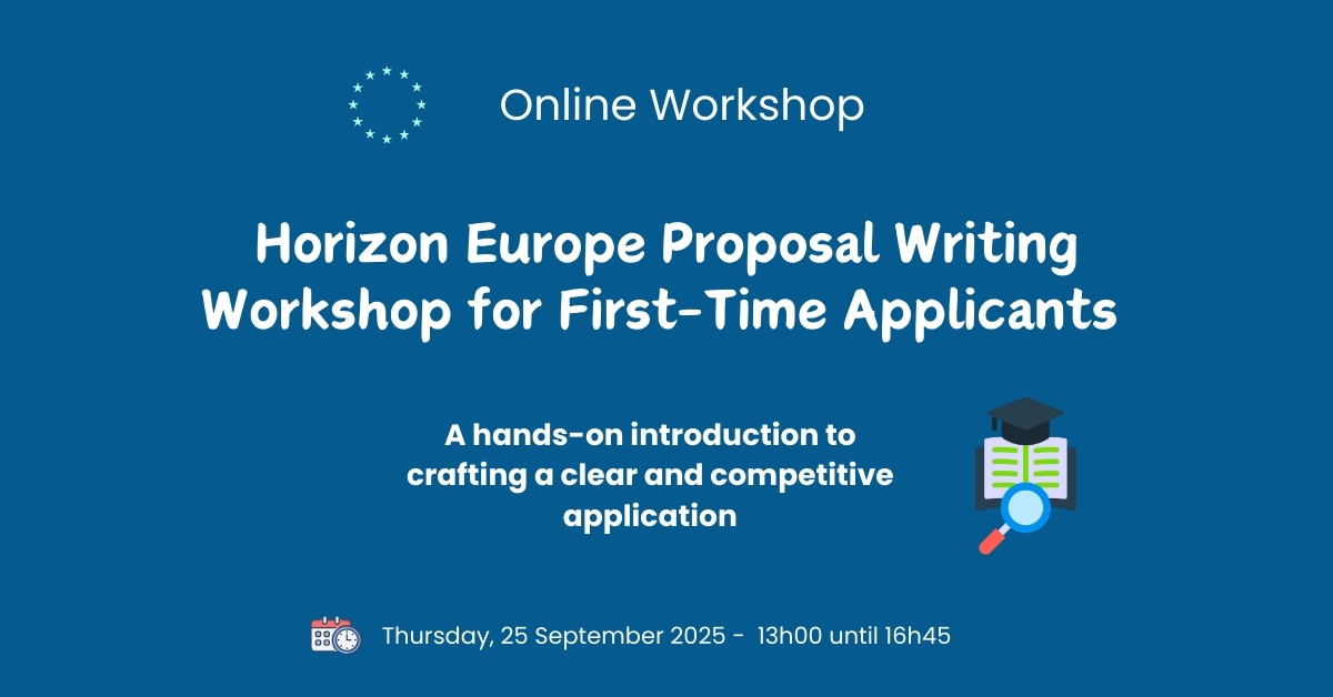 Horizon Europe Proposal Writing Workshop for First-Time Applicants